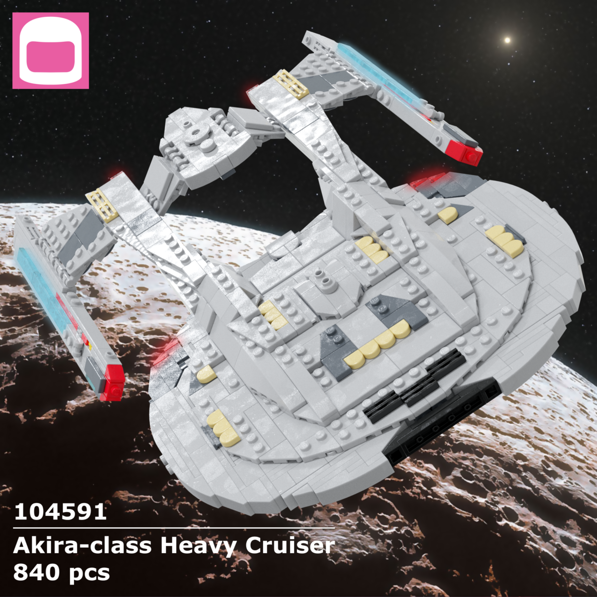 LEGO Akira-class Heavy Cruiser Instructions / Lilium Brick Yards