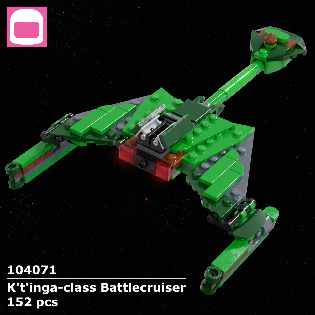 LEGO Klingon Support Ships #1 Instructions / Lilium Brick Yards