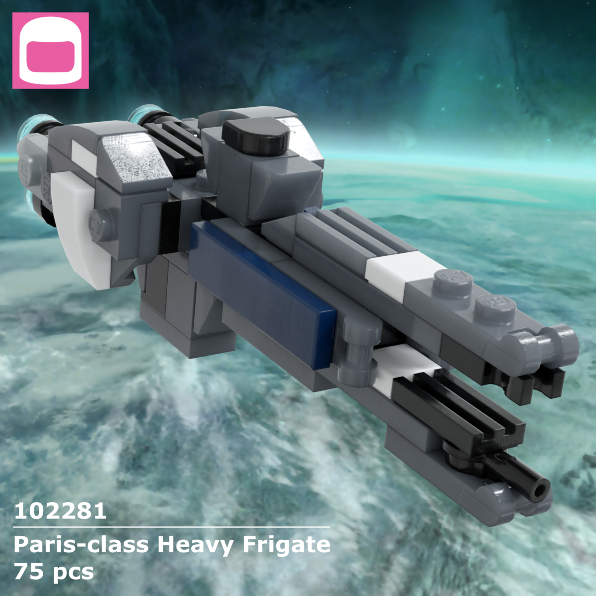 LEGO UNSC Support Ships #1 Instructions / Lilium Brick Yards