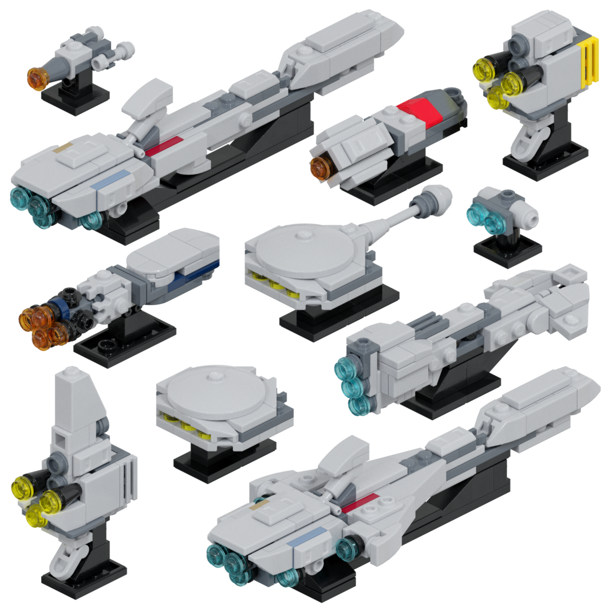 LEGO Rebel Support Ships #2 Instructions / Lilium Brick Yards