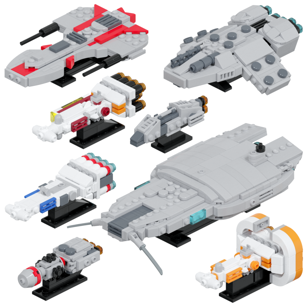LEGO Rebel Support Ships #3 Instructions / Lilium Brick Yards