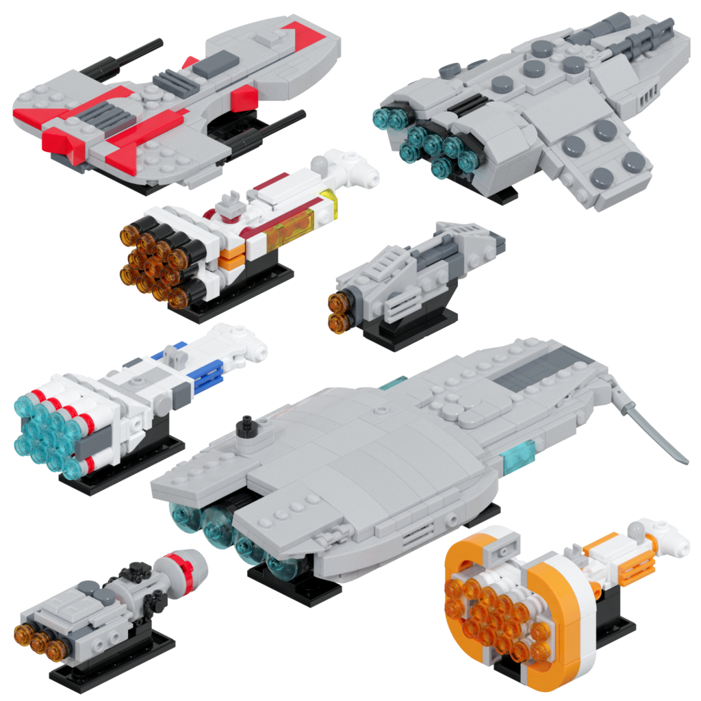 LEGO Rebel Support Ships #3 Instructions / Lilium Brick Yards