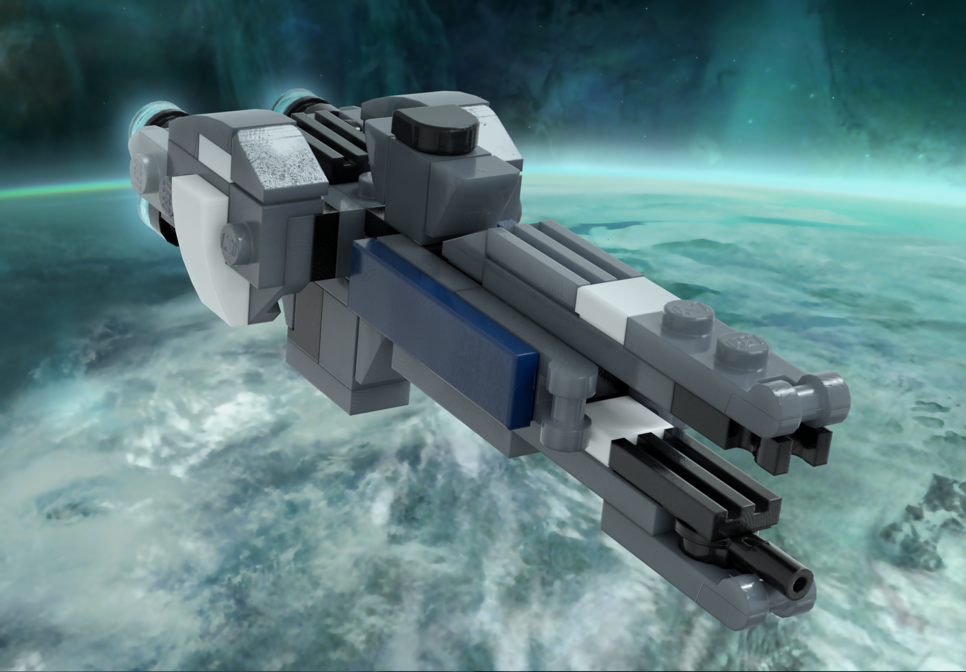 LEGO UNSC Support Ships #1 Instructions / Lilium Brick Yards