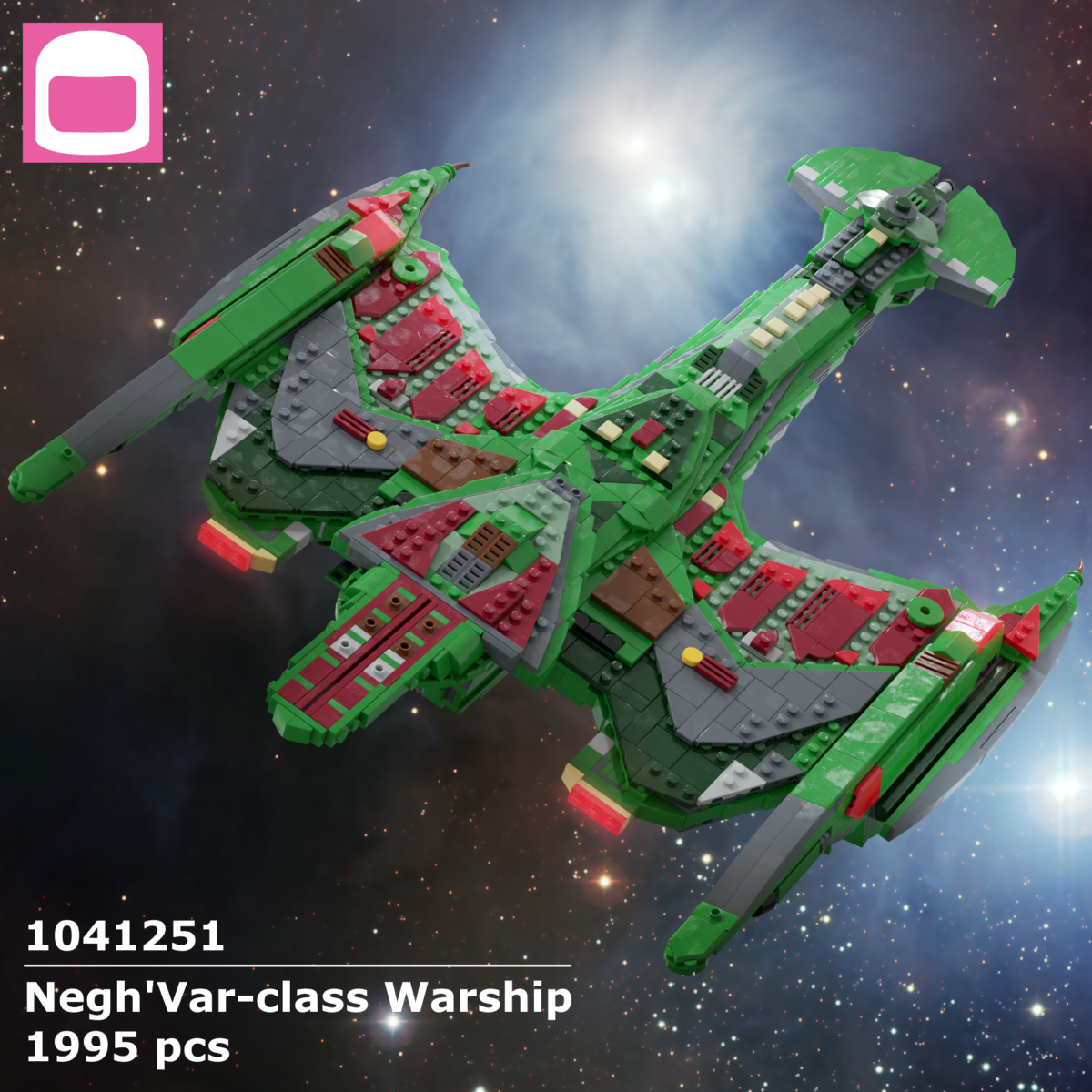LEGO Negh’Var-class Warship Instructions / Lilium Brick Yards