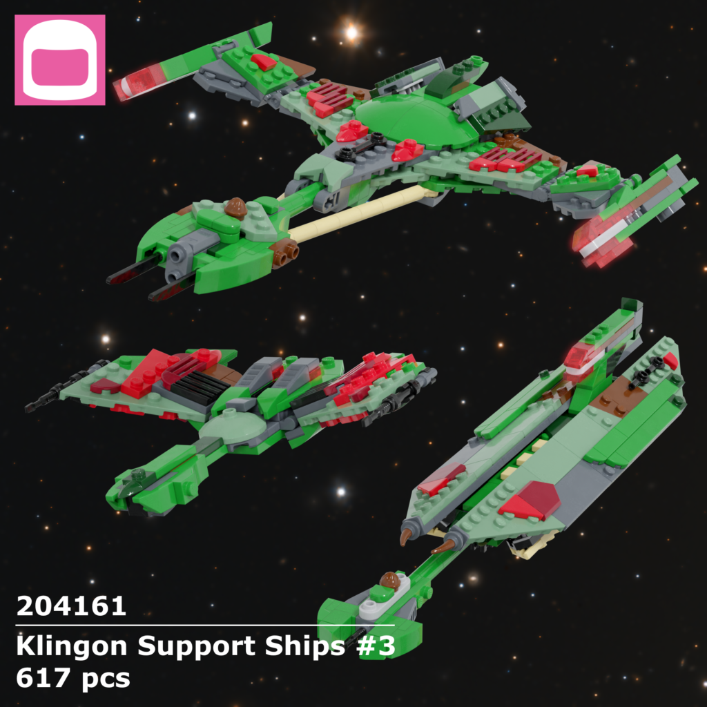 LEGO Klingon Support Ships #3 Instructions / Lilium Brick Yards